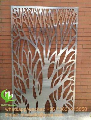 China 5mm Thickness Powder Coated Aluminum Engraving Panel with Custom Patterns for Room Divider for sale
