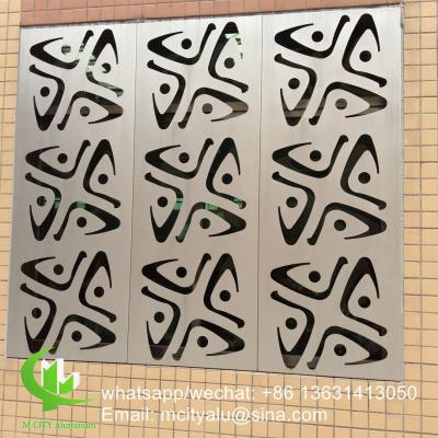 China 2.5mm Thickness Powder Coated Aluminum Perforated Panel with Custom Patterns for Facade Cladding for sale