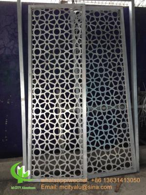 China 2.5mm thickness aluminum perforated panel with powder coated finish and customizable patterns for facade cladding for sale