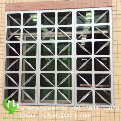 China 2.5mm Thickness Powder Coated Aluminum Carving Panel with Custom Patterns for Facade Cladding for sale