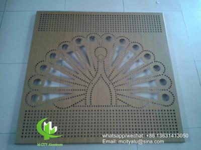 China Custom Tree Patterns Laser Cut Facade Panel - Powder Coated Perforated Aluminum Panel 1000x2000mm for sale