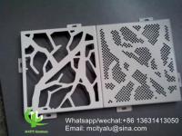 China Powder Coated Aluminum Facade Cladding Panel with Customizable Patterns in 1000x2000mm Size for sale
