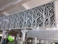 China 3mm Hollow Pattern Powder Coated Aluminum Cladding Panel for Facade and Curtain Wall for sale