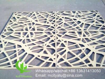 China 3mm Hollow Pattern Aluminum Cladding Panel with PVDF Finish for Facade Curtain Wall for sale