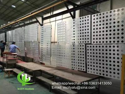 China 3mm Thick Powder Coated Perforated Aluminum Panel for Facade Cladding with Custom Patterns for sale
