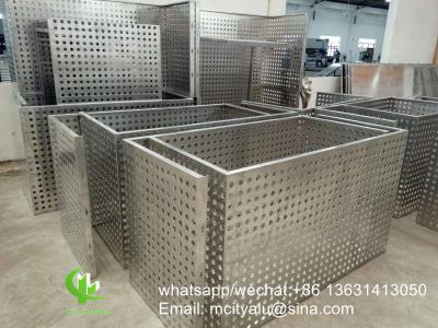 China Powder Coated Aluminum AC Cover with Customizable Patterns and 1.5-10mm Thickness for Air Conditioner Protection for sale