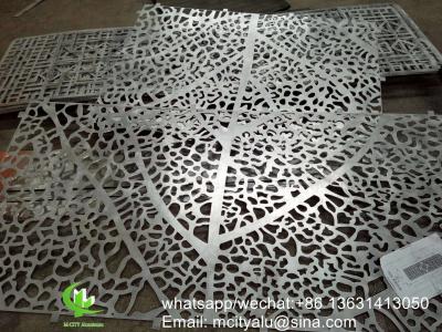China 2.5mm Thickness Powder Coated Perforated Aluminum Panel with Custom Patterns for Facade Cladding for sale