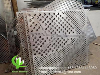 China CNC Turret Punching Perforated Aluminum Panel with Custom RAL Colors and 1.5-10mm Thickness for Facade Cladding for sale