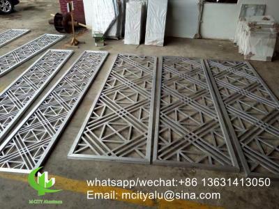 China Powder Coated 5mm Perforated Aluminum Screen with Wood Colors for Decorative Laser Cut Panels for sale