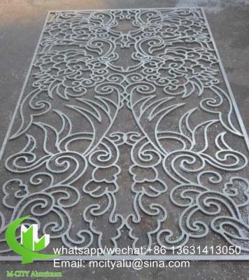 China Custom Laser Cutting Powder Coated Perforated Aluminum Panel 1000x2000mm for Facade Decoration for sale