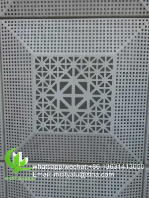 China 2mm Thick Aluminum Perforated Panel with PVDF Paint for Custom Facade Cladding Designs for sale