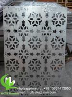 China CNC Laser Cut Perforated Aluminum Panel with Powder Coated Finish in Custom RAL Colors for Facade Cladding for sale