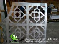 China 3mm Thickness Powder Coated Custom CNC Carved Perforated Aluminum Cladding Panel for Facade for sale