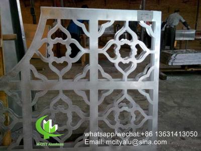 China 3mm Thickness Powder Coated Custom CNC Carved Perforated Aluminum Cladding Panel for Facade for sale