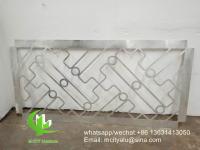 China 2mm Thickness Laser Cut Perforated Aluminum Sheet for Facade Panel and Screen Room Divider with Powder Coated Surface for sale