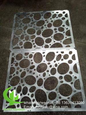 China CNC Carved 3mm Powder Coated Perforated Aluminum Panel for Facade Cladding for sale