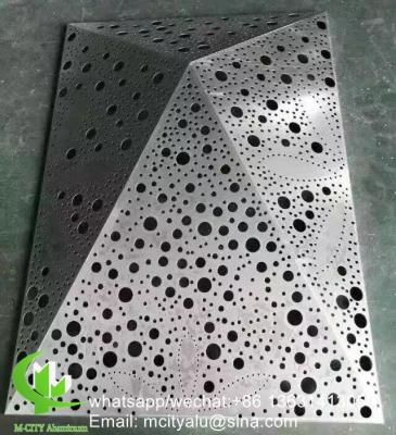 China Powder Coated Laser Cut Aluminum Panel with Custom RAL Colors for Facade Decoration in 1000x2000mm Size for sale