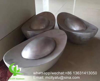 China Custom Made Aluminum Cladding Panel with PVDF Finish for Facade Curtain Wall in 1000x2000mm Size for sale