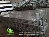 China Custom Made Aluminum Perforated Panel Cladding Panel with Powder Coated Finish for Facade Curtain Wall in 1000x2000mm for sale