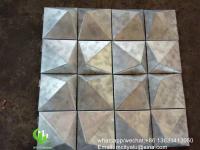 China Powder Coated Aluminum Solid Panel Facade Cladding with Custom RAL Colors and 1.5-10mm Thickness for sale