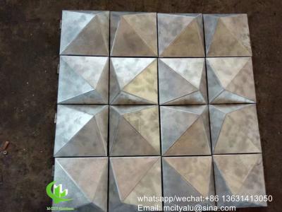 China Powder Coated Aluminum Solid Panel Facade Cladding with Custom RAL Colors and 1.5-10mm Thickness for sale