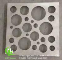China 2mm Thickness PVDF Paint Perforated Aluminum Panel for Facade with Custom Patterns for sale