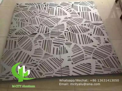 China 2mm Thick PVDF Painted Perforated Aluminum Sheet for Wall Decoration Facade Panel for sale