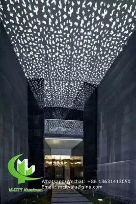 China 2mm Thickness PVDF Paint Aluminum Laser Cut Panel for Ceiling Decoration and Perforated Aluminum Facade for sale