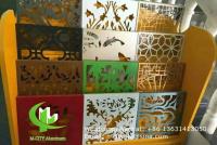 China 2.5mm Thickness Powder Coated Laser Cut Aluminum Panel with Custom Patterns for Decorative Facade Cladding for sale
