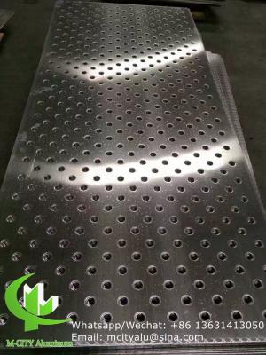 China 2mm Thick PVDF Painted Perforated Aluminum Sheet for Facade Curtain Wall with Custom Patterns for sale