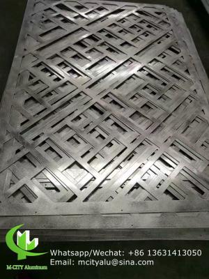 China 2mm Thick Laser Cut Powder Coated Perforated Aluminum Sheet for Facade Cladding and Fence for sale