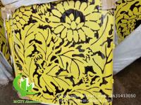 China 2mm Thickness PVDF Paint Aluminum Laser Cut Panel for Custom Patterns Wall Decoration for sale