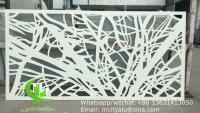 China Powder Coated Perforated Aluminum Panel with Bamboo Pattern for Facade Cladding in 1000x2000mm Size for sale