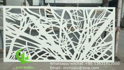China Powder Coated Perforated Aluminum Panel with Bamboo Pattern for Facade Cladding in 1000x2000mm Size for sale
