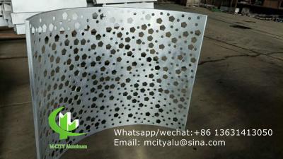China Custom Made 2.5mm Thickness Powder Coated Aluminum Laser Cutting Panel for Facade Curtain Wall for sale