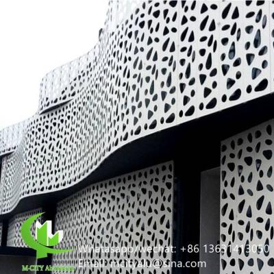 China 2.5mm Thickness Aluminum Carving Panel Powder Coated with Custom Patterns for Facade Decoration for sale