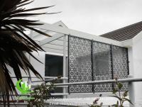 China Powder Coated Aluminum Perforated Screen with 3mm Metal Sheet for Customizable Balcony Facade for sale