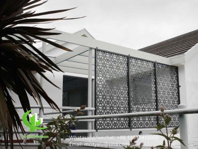 China Powder Coated Aluminum Perforated Screen with 3mm Metal Sheet for Customizable Balcony Facade for sale