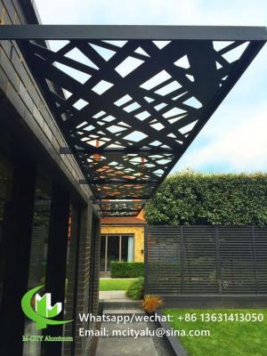 China 3mm Powder Coated Aluminum Perforated Panel for Facade with Custom Patterns for sale