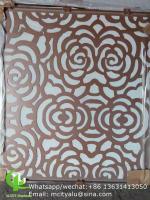 China Powder Coated Aluminum Laser Cut Panel with Custom RAL Colors in 1000x2000mm Size for Decorative Perforated Wall Applications for sale