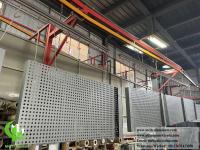 China Powder Coated Perforated Aluminum Sheet with Customizable RAL Colors and CNC Laser Cutting for Facade Cladding for sale