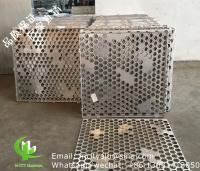 China Custom RAL Colors Powder Coated CNC Laser Cut Aluminum Perforated Panel for Facade Cladding for sale