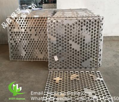 China Custom RAL Colors Powder Coated CNC Laser Cut Aluminum Perforated Panel for Facade Cladding for sale