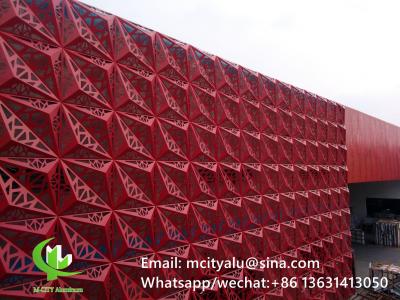 China Powder Coated 3D Aluminum Cladding Panel with PVDF Paint for Customizable Size Facade Decoration for sale