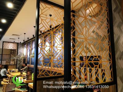 China 2mm Thick Powder Coated Perforated Aluminum Sheet with Laser Cutting for Facade and Screen Panels for sale