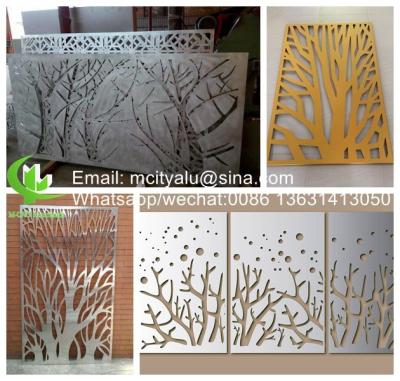 China 2mm Thickness Perforated Aluminum Sheet for Facade Cladding with Laser Cutting and Powder Coated Finish for sale