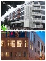 China 2mm Thickness Laser Cut Perforated Aluminum Sheet for Facade Cladding with Powder Coated Surface for sale