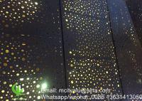 China Powder coated aluminum perforated panel with custom RAL colors for laser cut facade cladding for sale
