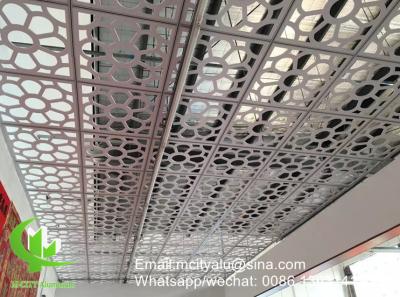 China 2mm thickness aluminum hollow wall panel with powder coated and custom RAL color for facade cladding for sale