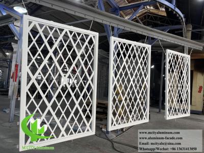China Powder Coated Perforated Aluminum Facade Panel with Customizable RAL Colors and CNC Laser Cut Designs for sale